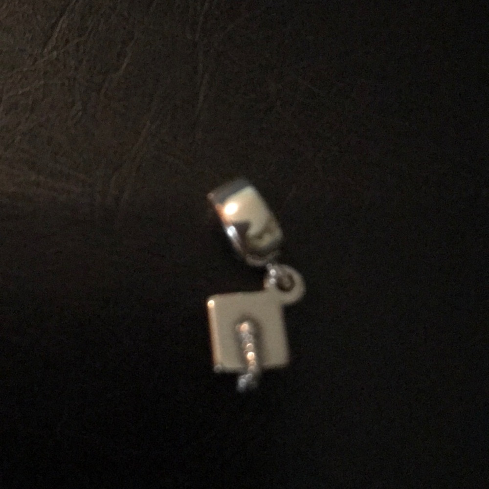 Pandora Graduation Hat Charm. - Gem